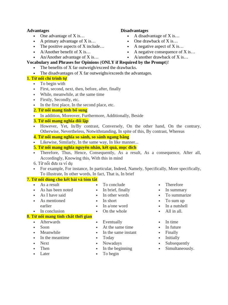 Vocabulary For Writing - Advantages | PDF | Human Communication