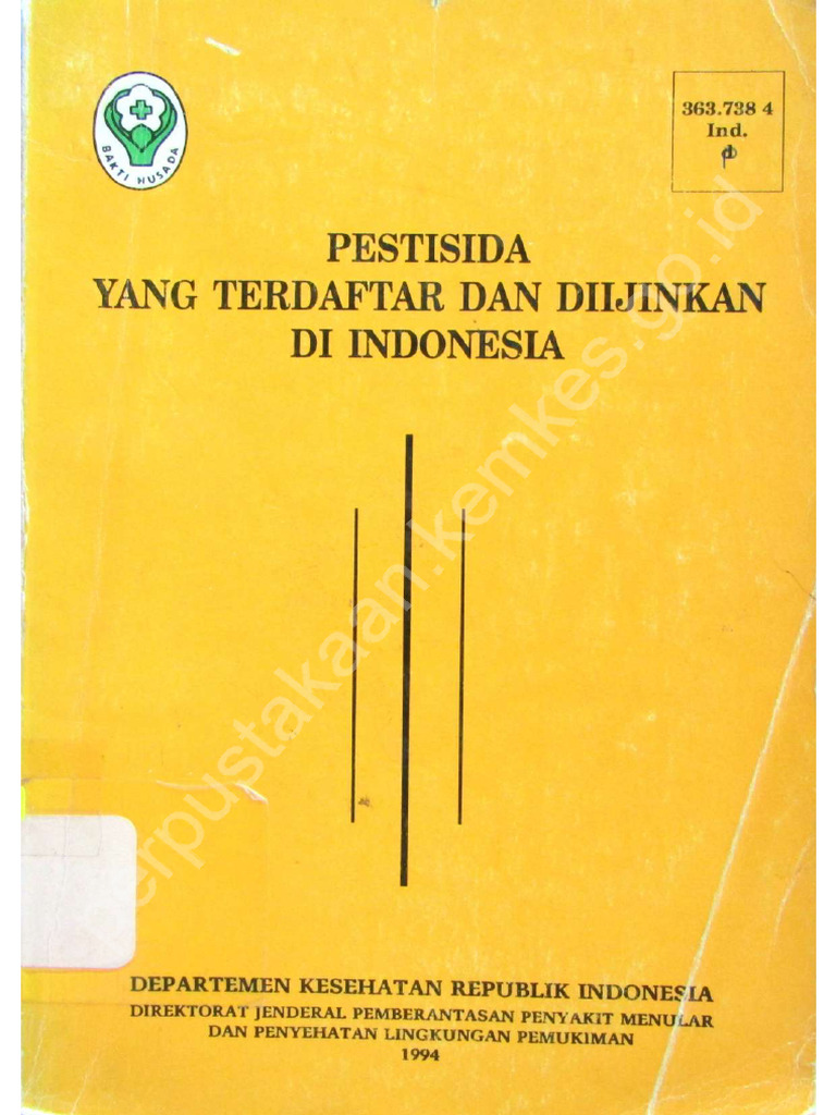 Pestisida Yang Terdaftar Dan Diijinkan Di Indonesia | PDF