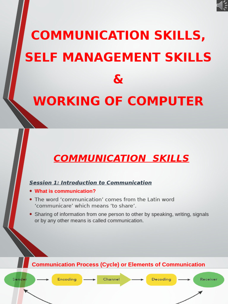 Essential Communication and Self-Management Skills | PDF | Input/Output ...