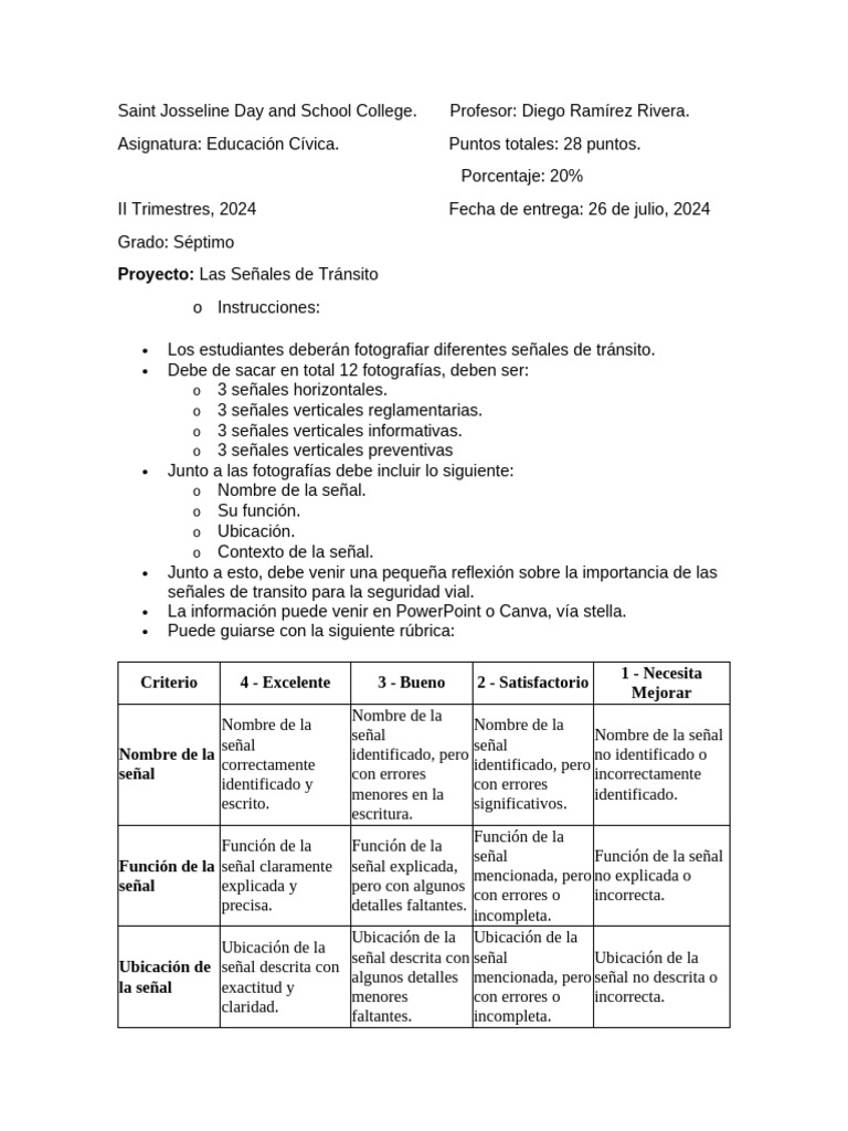 Proyecto Septimo Educacion Civica II Trimestre | PDF