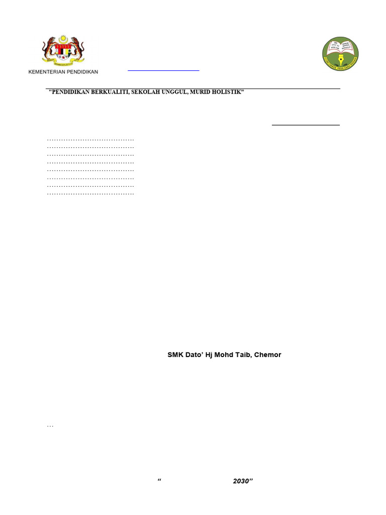 Surat Jemputan Perasmi YB MAKA 2023 | PDF