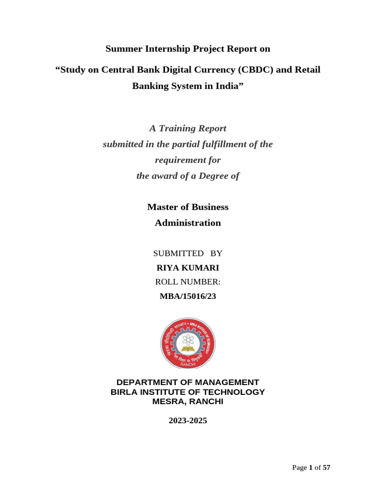 FINAL Summer Internship Project Report On PNB - Edited | PDF | Banks ...