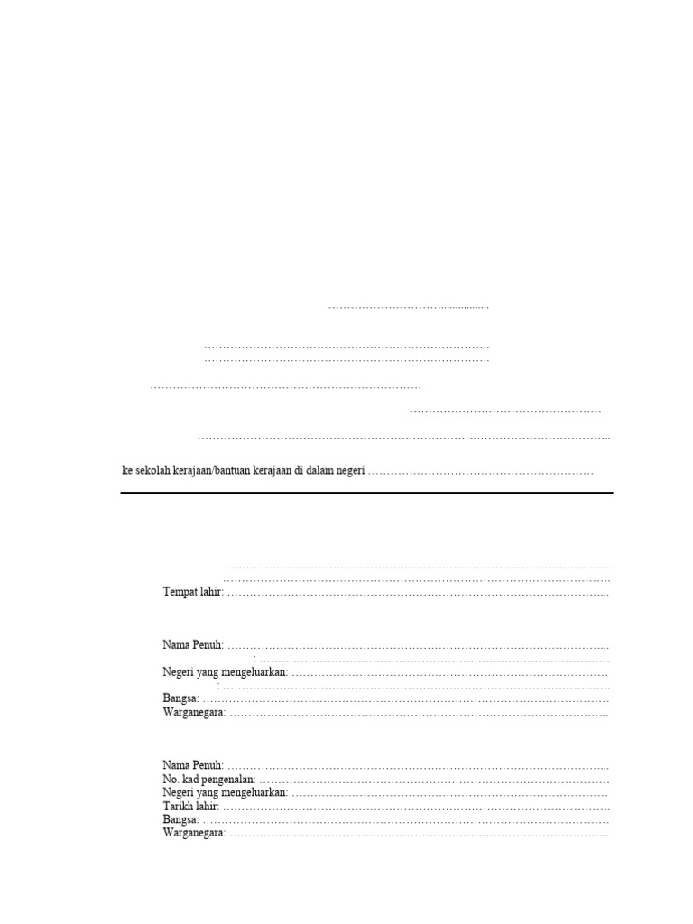 Borang Mwtd-Spi.1-2009 | PDF