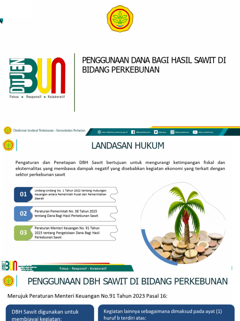 DBH Sawit 2024 - Kementan | PDF