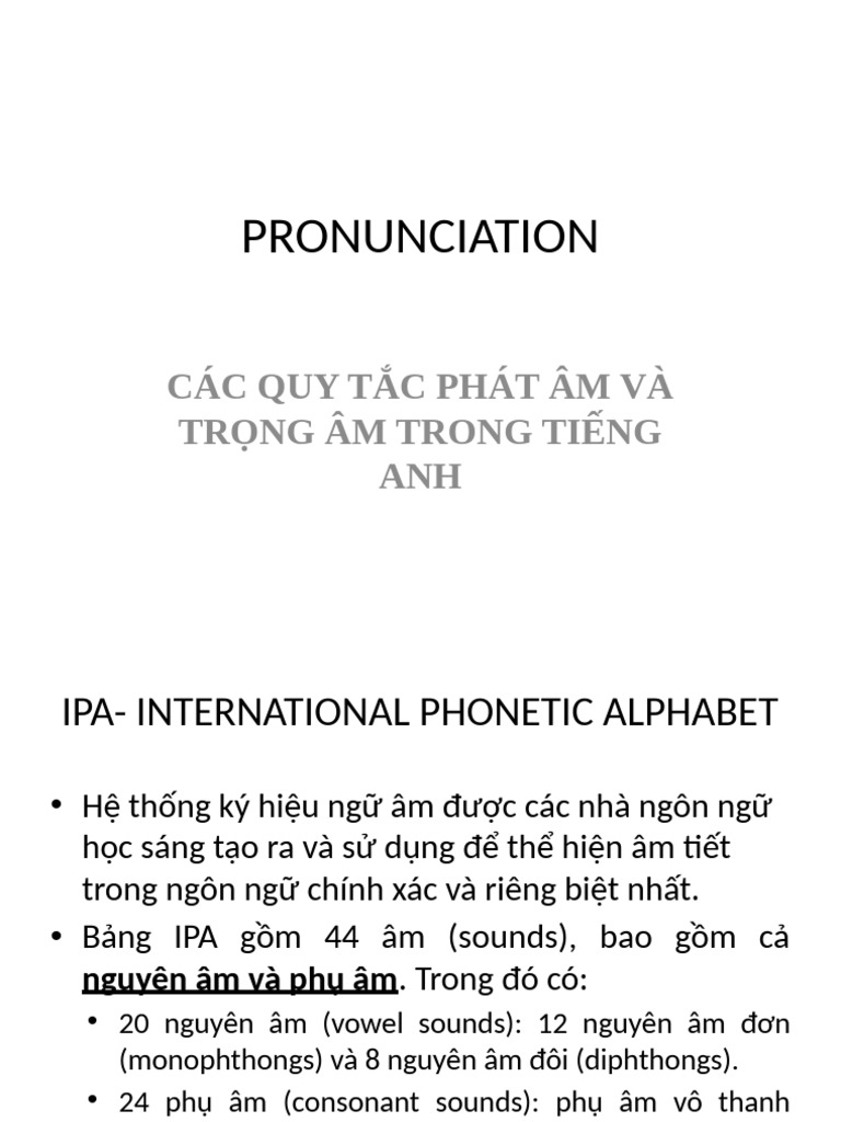 Pronunciation | PDF