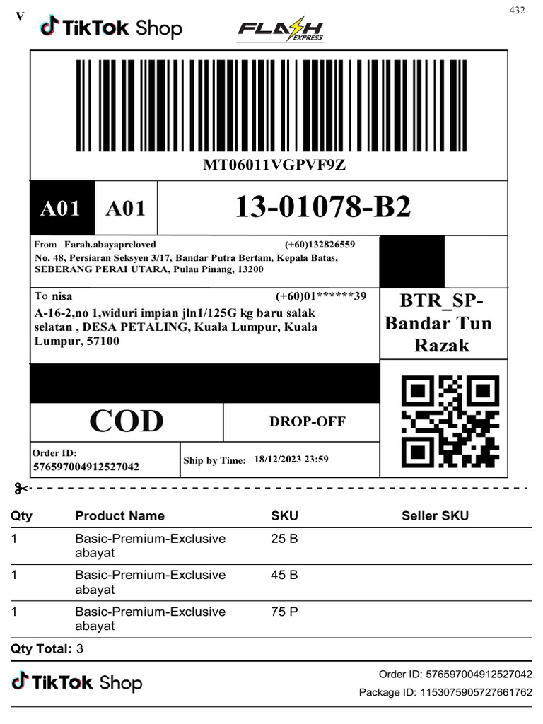 12-14!01!21-47 - Shipping Label Packing List | PDF | Malaysia