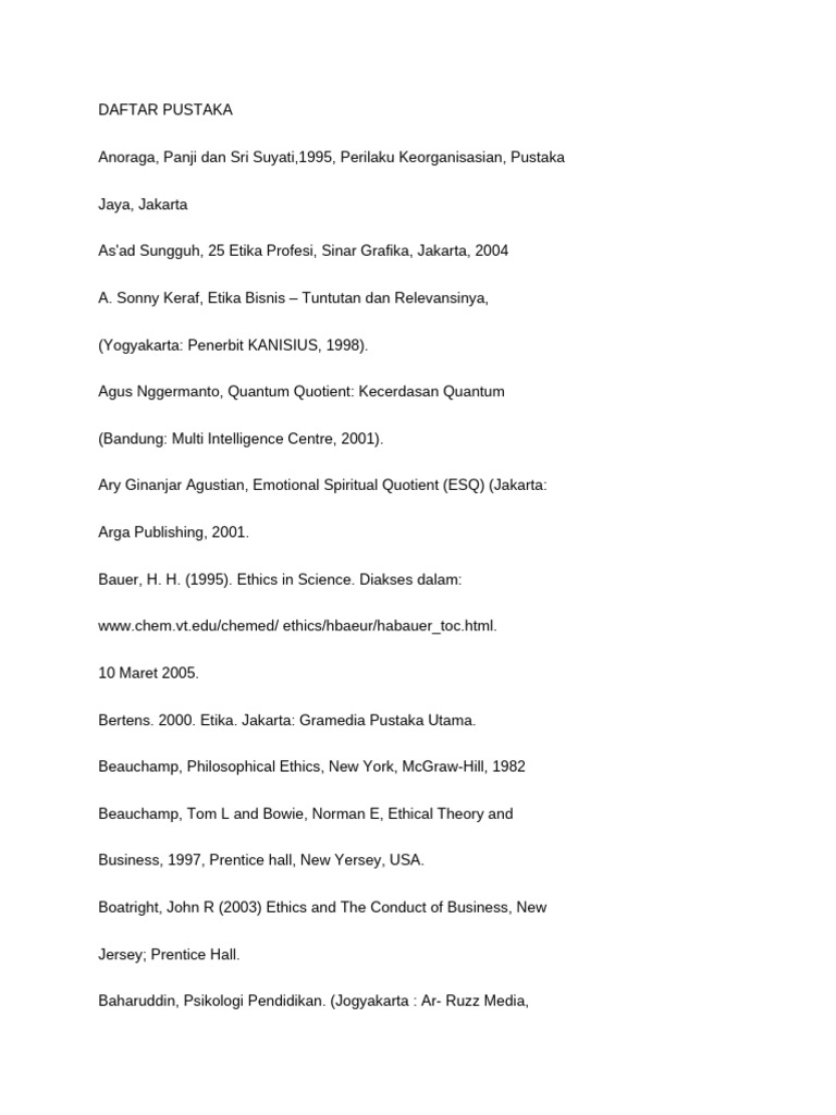 DAFTAR PUSTAKA Tugas Makalah Mner Boka | PDF