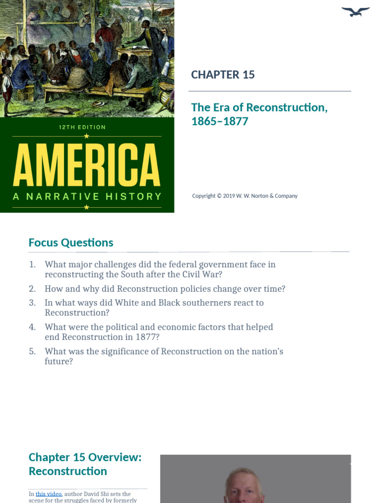 Amnar12 Lectppts ch15 | PDF | Reconstruction Era | Fifteenth Amendment ...