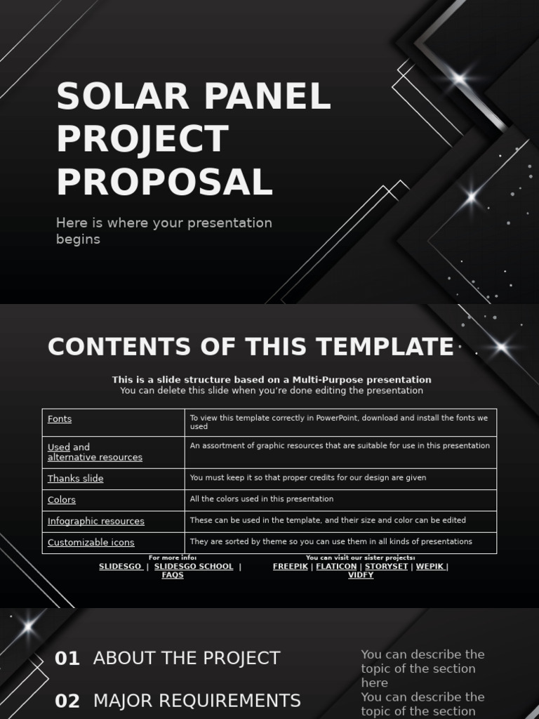 Solar Panel Project Proposal XL by Slidesgo | PDF | Planets | Planets ...