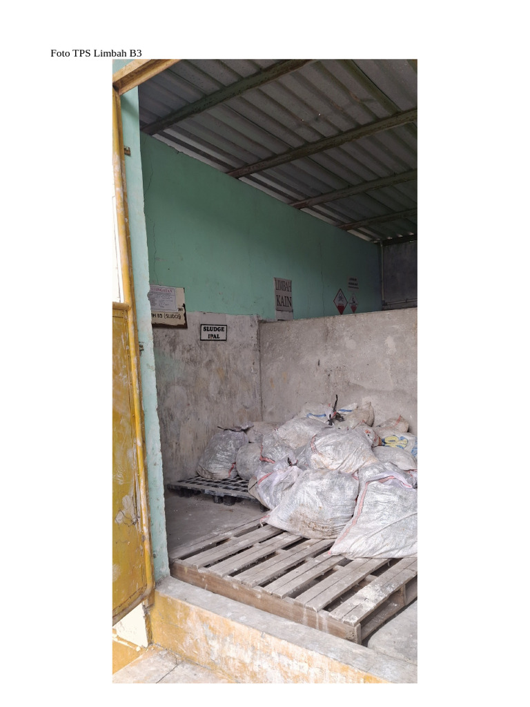 Foto TPS Limbah B3 | PDF