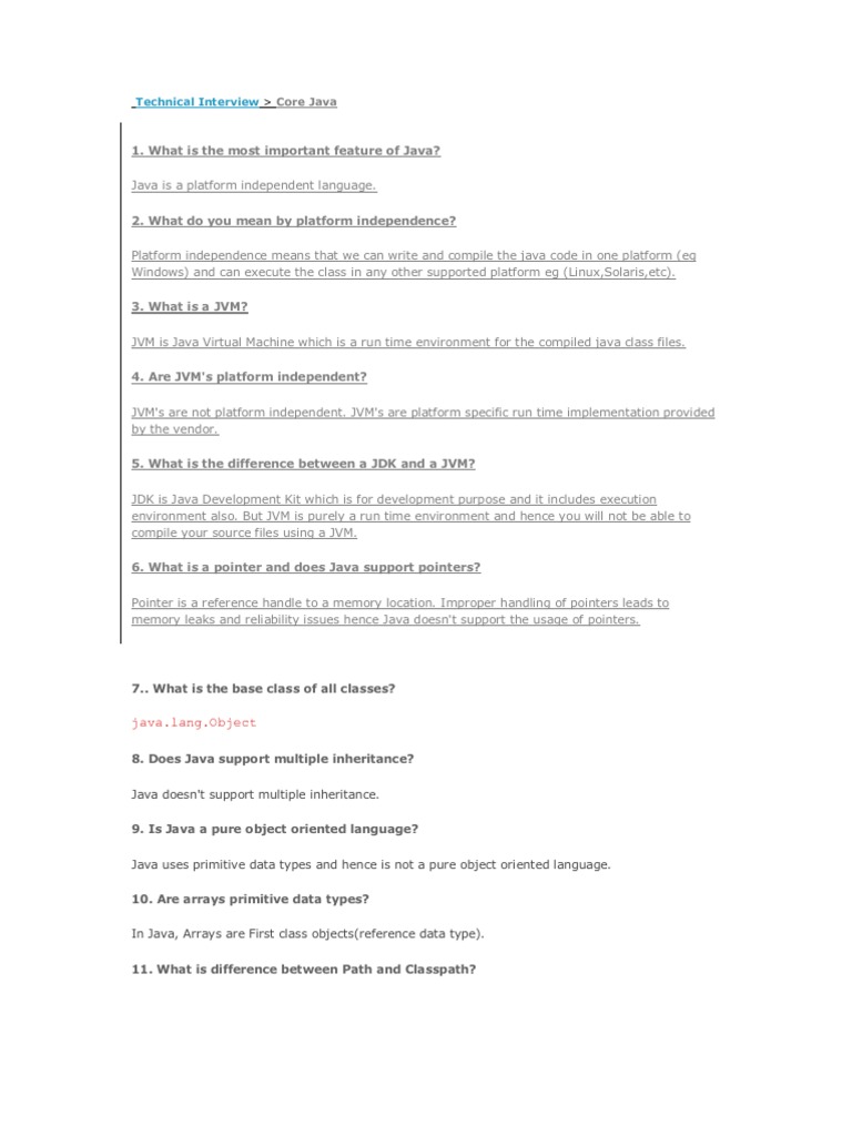 An In Depth Review Of Core Java Concepts Covering Classes Objects Inheritance Polymorphism