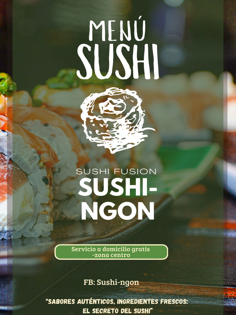 Menú Sushi | PDF | Cocina occidental | Condimentos