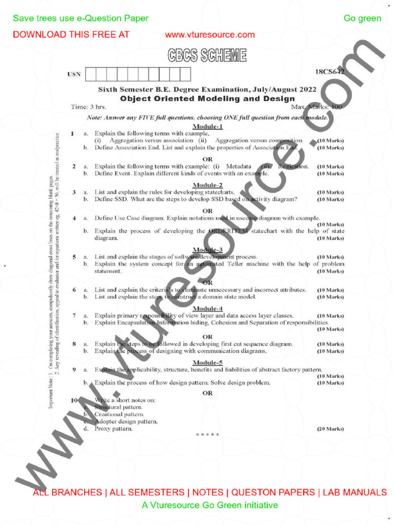 OOMD QP-merged | PDF | Object Oriented Programming | Design
