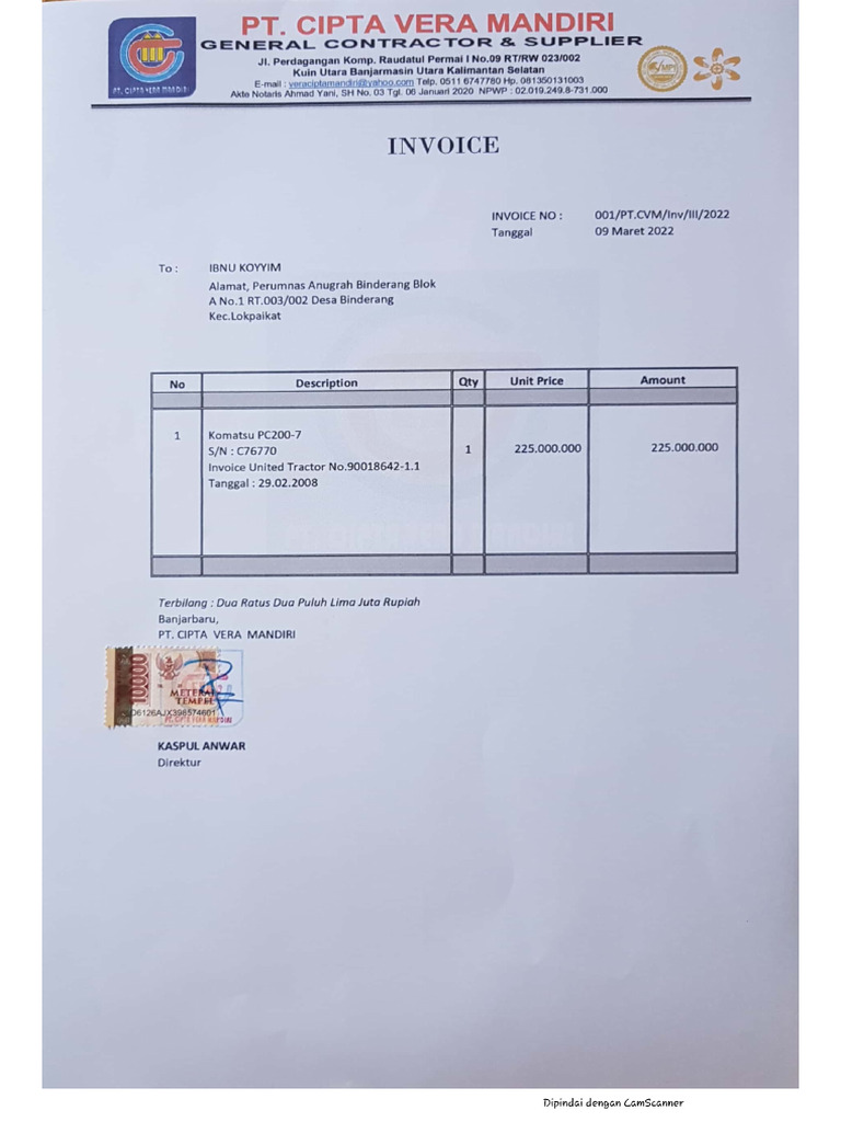 Invoice Excavator | PDF