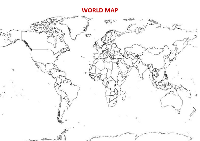 World Map With Borders | PDF