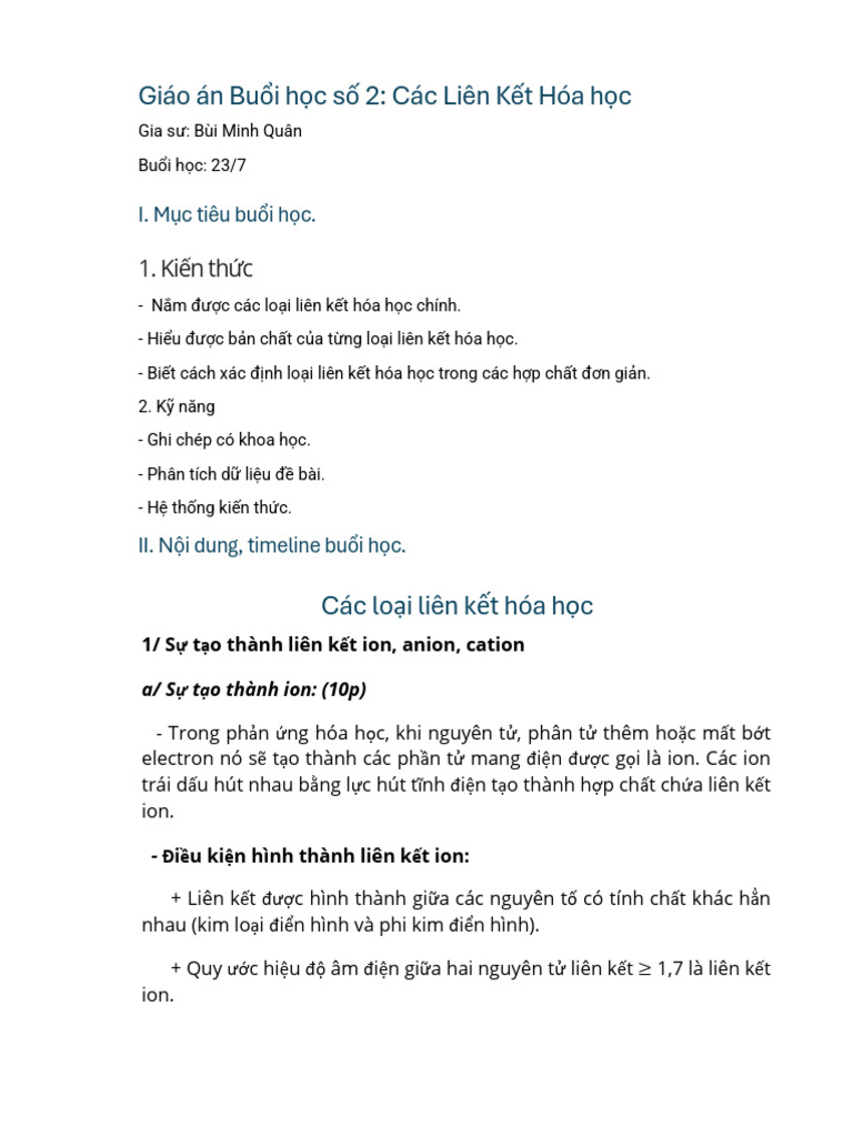 Bu I 2 - Gia Sư | PDF