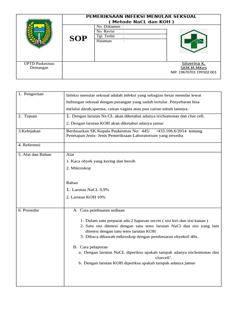 Sop Ims (Nacl&koh) | PDF