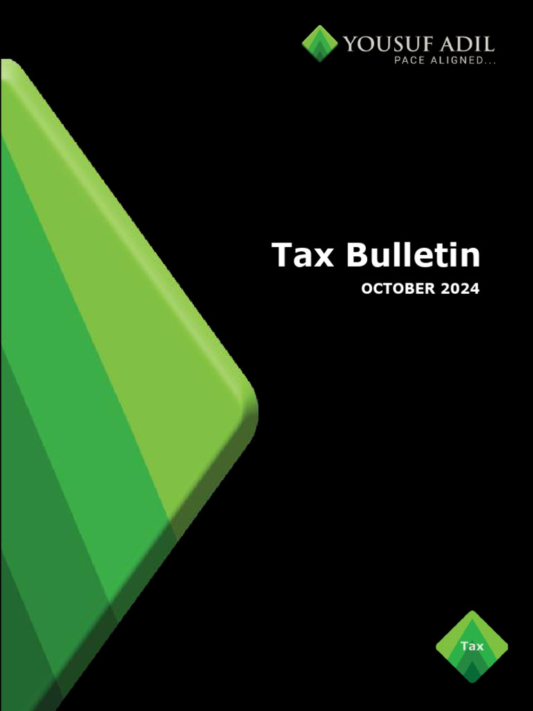 Tax Bulletin - October 2024 | PDF | Taxes | Tax Refund