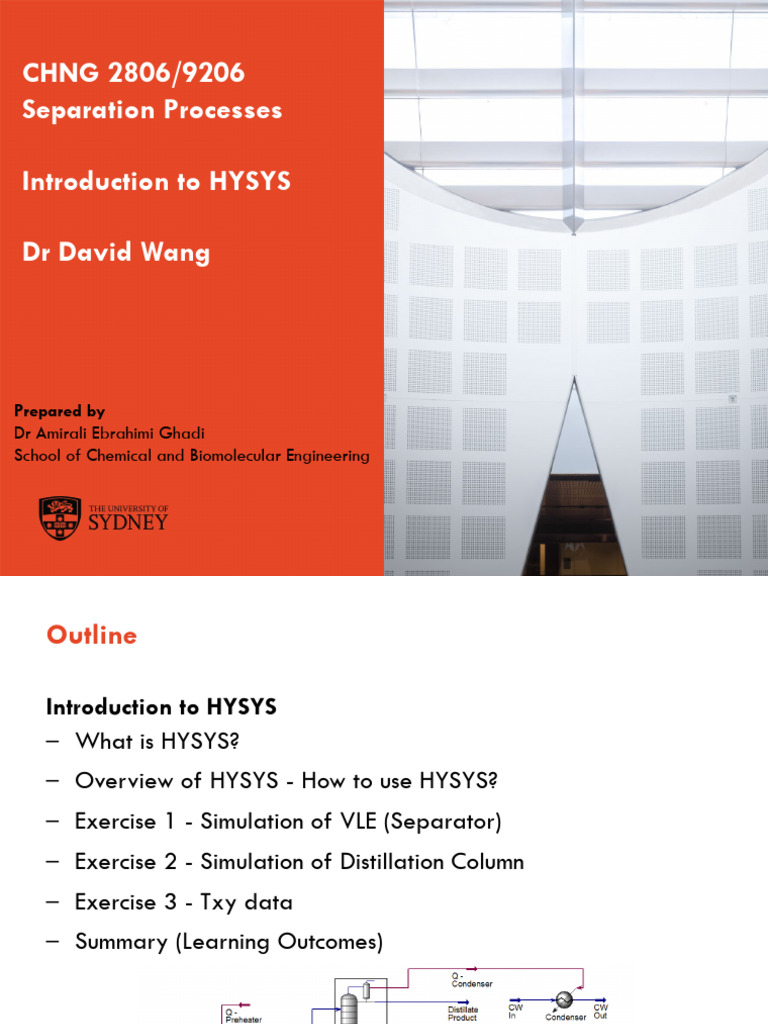 HYSYS Introduction for Chemical Engineering | PDF | Distillation ...