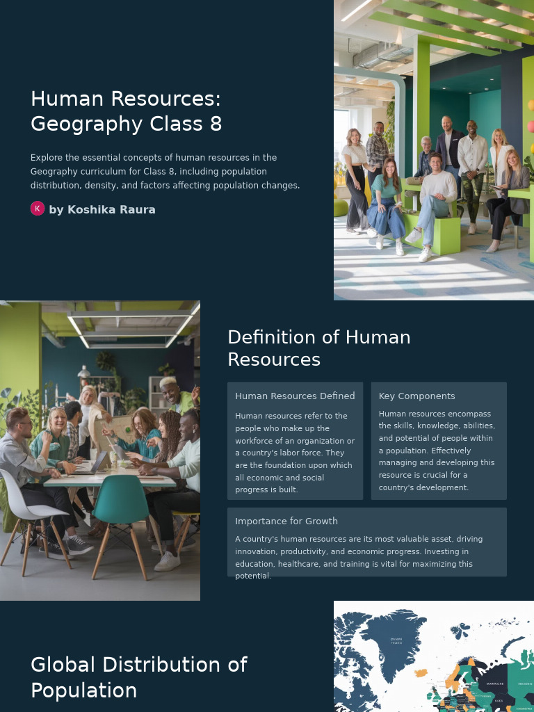 Class 8 Geography: Human Resources | PDF | Cost Of Living | Total ...