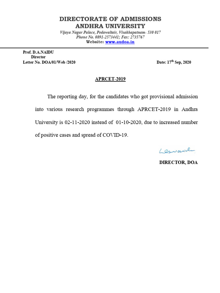 Aprcet-2019 Press Note | PDF | Career & Growth | Science & Mathematics