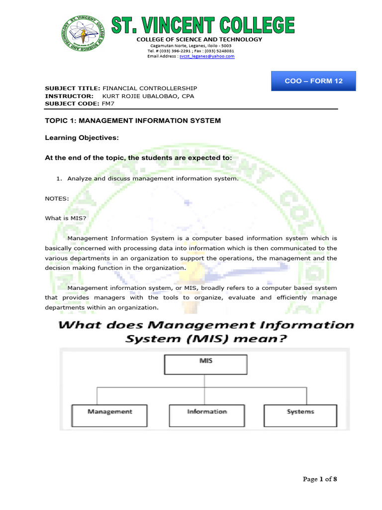 Ubalobao Fm7 Finals Module | PDF | Decision Support System | Information