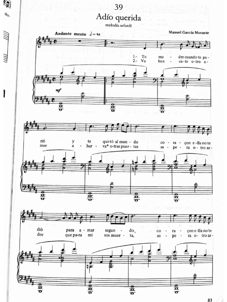 Adio Querida - Morante | PDF