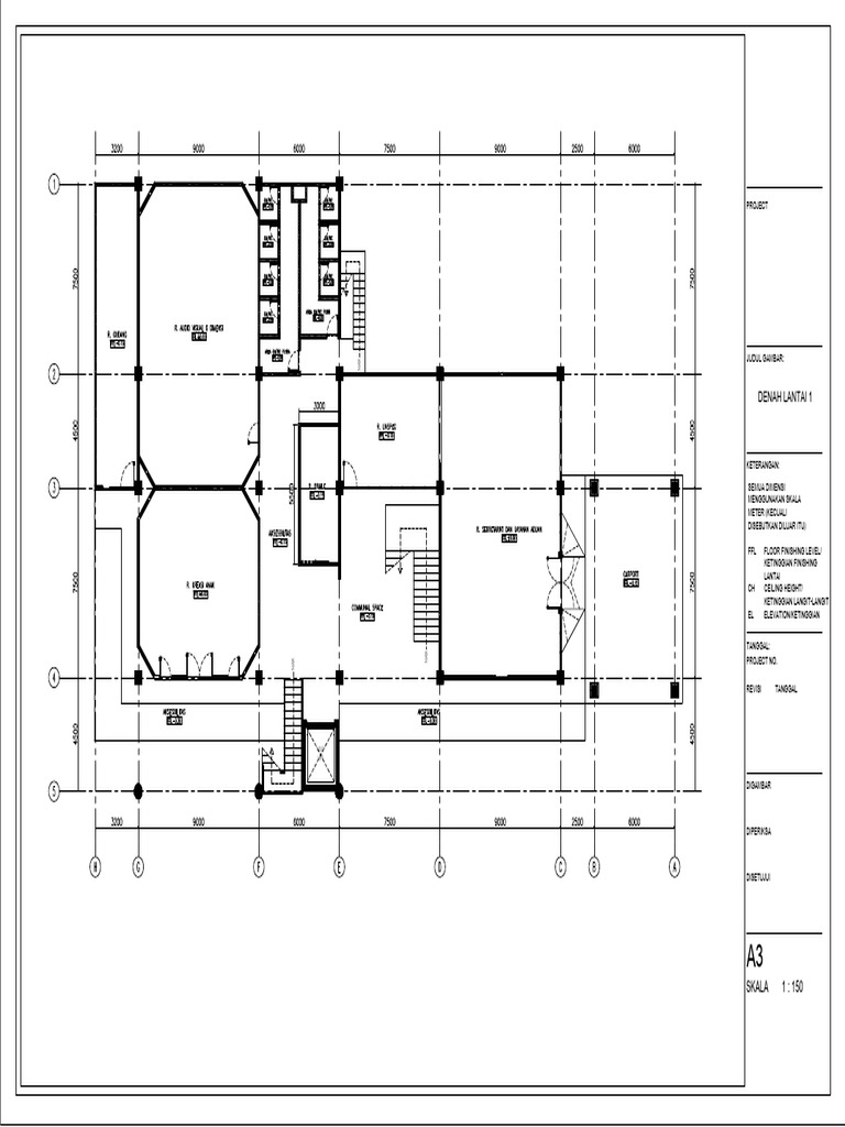 Gambar Kerja - Perpus Kota | PDF