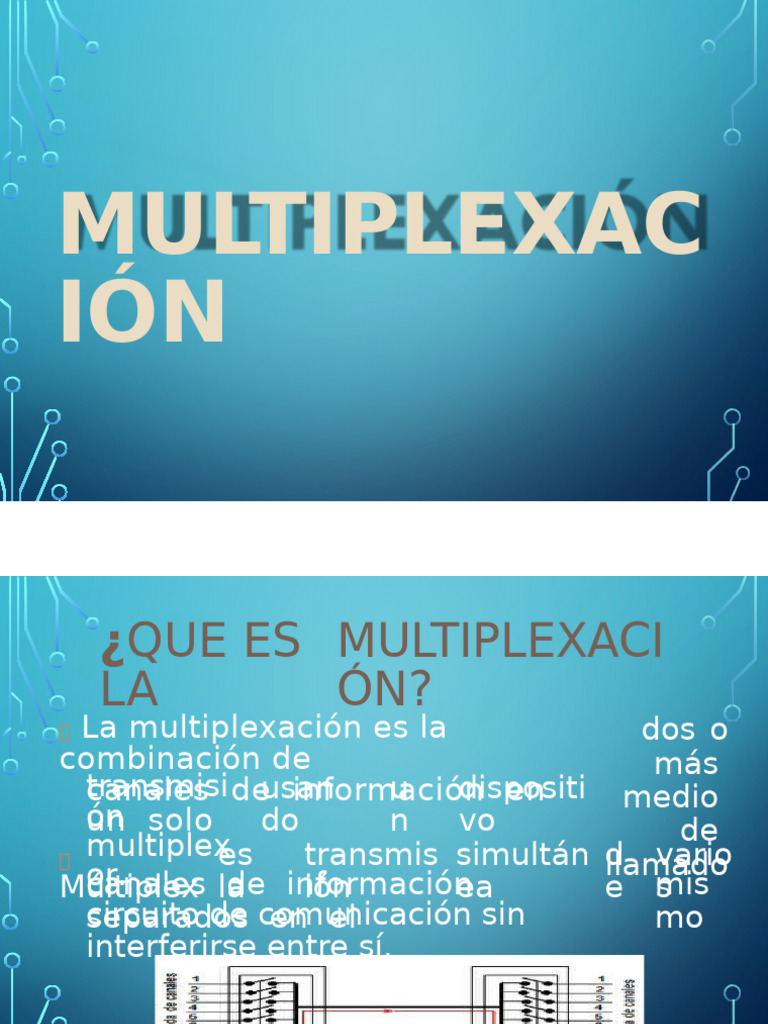 Tema 2. Multiplexación. | PDF | Tecnología de radio | Inalámbrico
