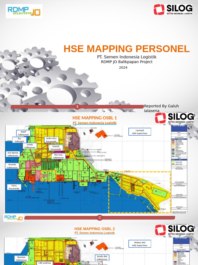 Mapping HSE Personnel - PT. Semen Indonesia Logistik | PDF