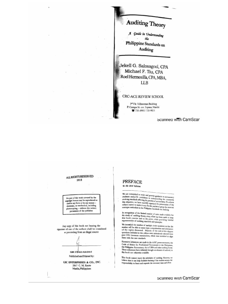 Auditing Theory Salosagcol Et Al 1 8 - Compress | PDF
