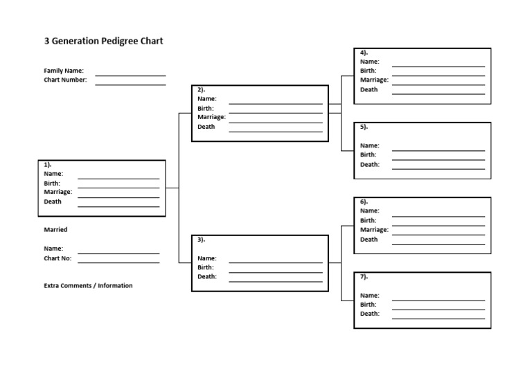 3 Generation Pedigree Chart | PDF | Social Science