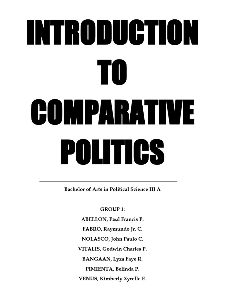Introduction to Comparative Politics | PDF | Democracy | Political ...