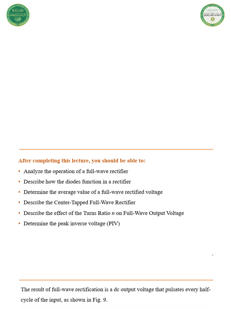 MUCLecture 2022 122412490 | PDF | Rectifier | Electrical Components