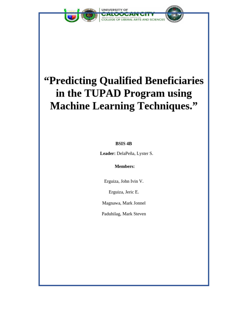 Chapter 1 Tupad 2 | PDF | Machine Learning | Recruitment