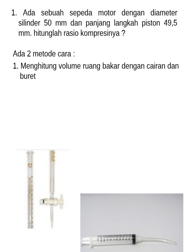 Hitung Rasio Kompresi Motor dan Mobil | PDF
