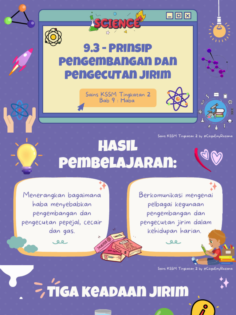 9.3 - Prinsip Pengembangan Dan Pengecutan Jirim | PDF | Sains & Matematika