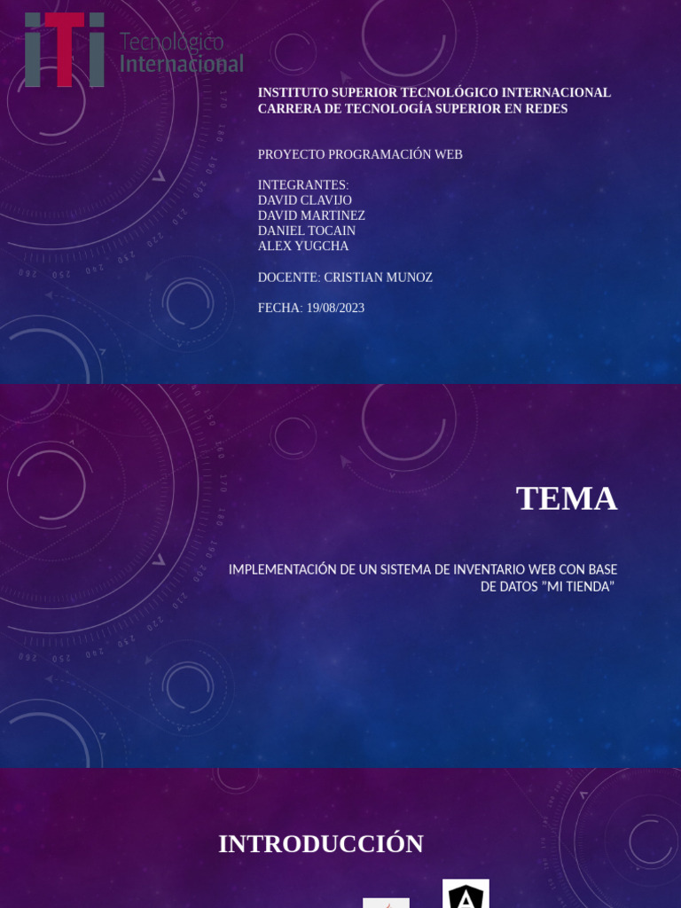 Presentacion de Proyecto | PDF | Script Java | Red mundial