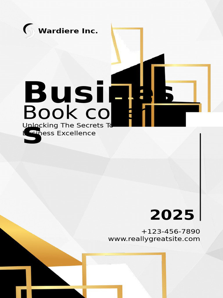 Blue and Gold Modern Business Book Cover | PDF