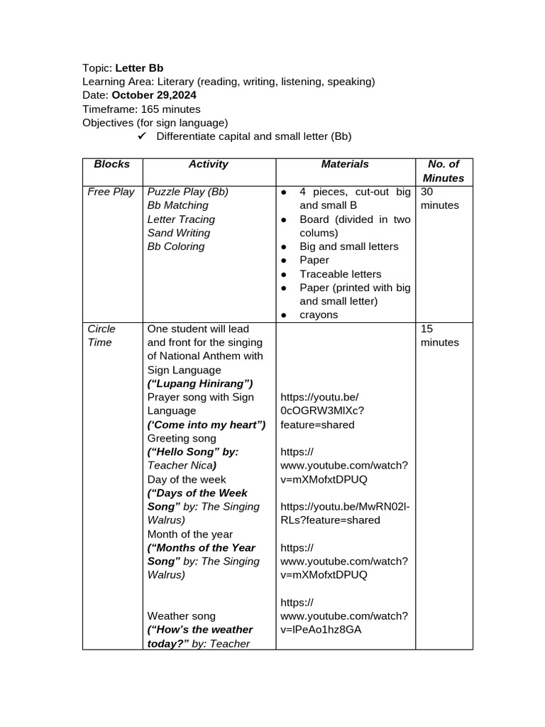 Learning Plan Sign Language | PDF | Hand | Human Communication