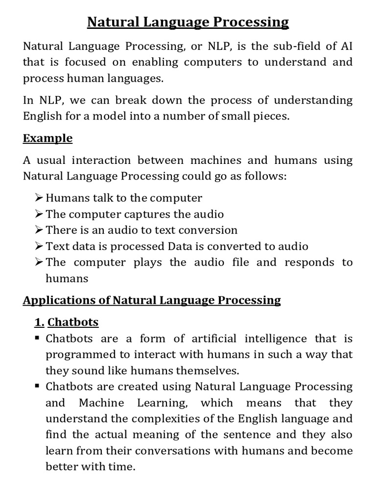 Natural Language Processing | PDF | Cognitive Science | Computing