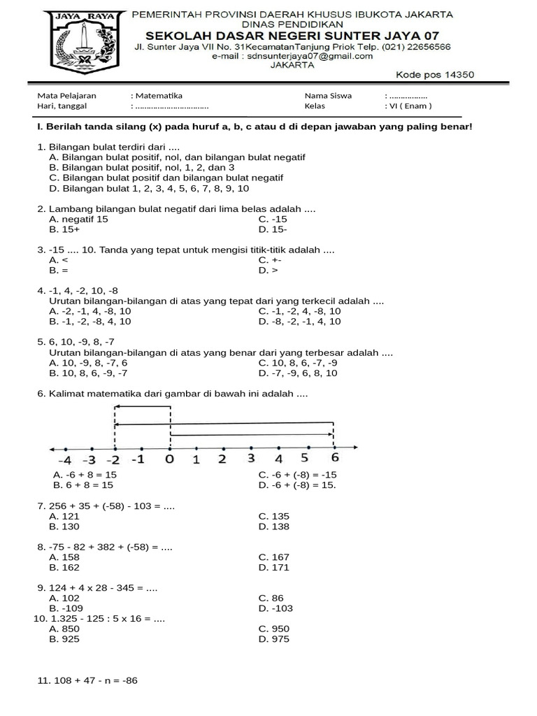 PTS MTK 2022-2023 | PDF