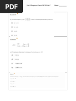 Ap Calculus BC 2019 International Practice Exam Scoring Worksheet | PDF