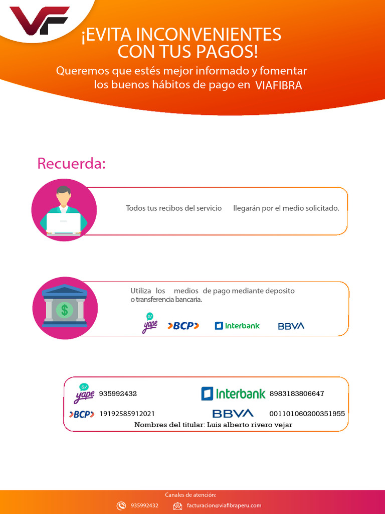 Manual de Pagos Viafibra | PDF