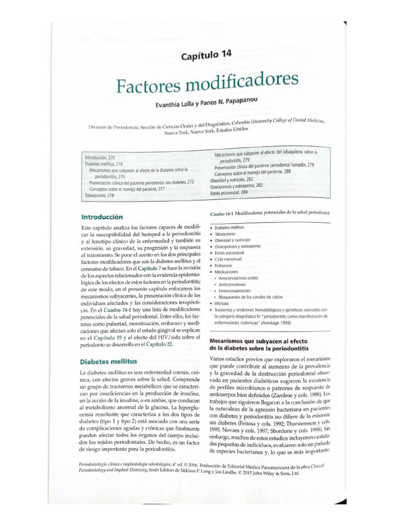 Factores Modificadores | PDF