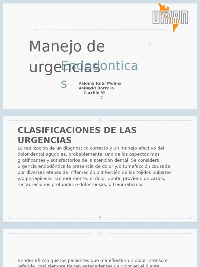 Capítulo 2 Manejo de Urgencias Odontologica y Cap 3 Dolor No Odontogenico - 1 | PDF | Dolor ...