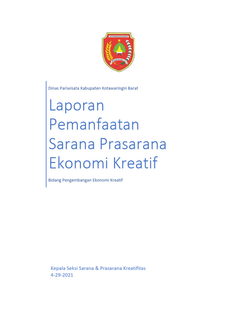 Laporan Sarana Prasarana Ekonomi Kreatif | PDF