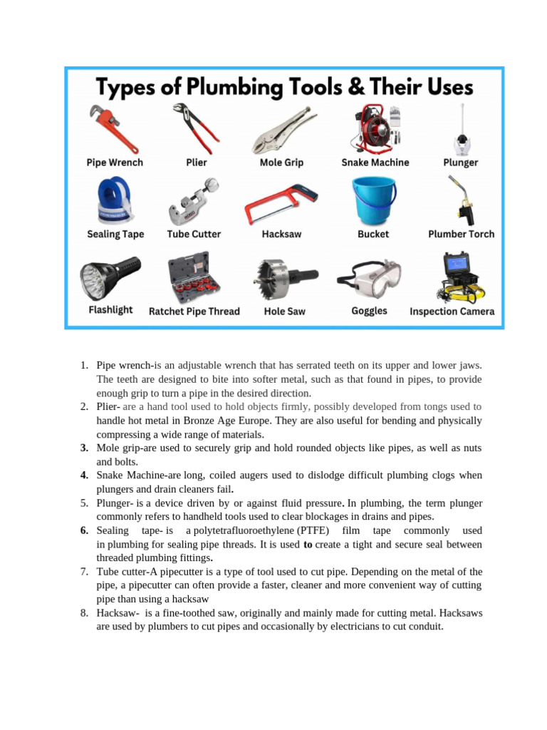 Pipe wrench | PDF | Pipe (Fluid Conveyance) | Plumbing