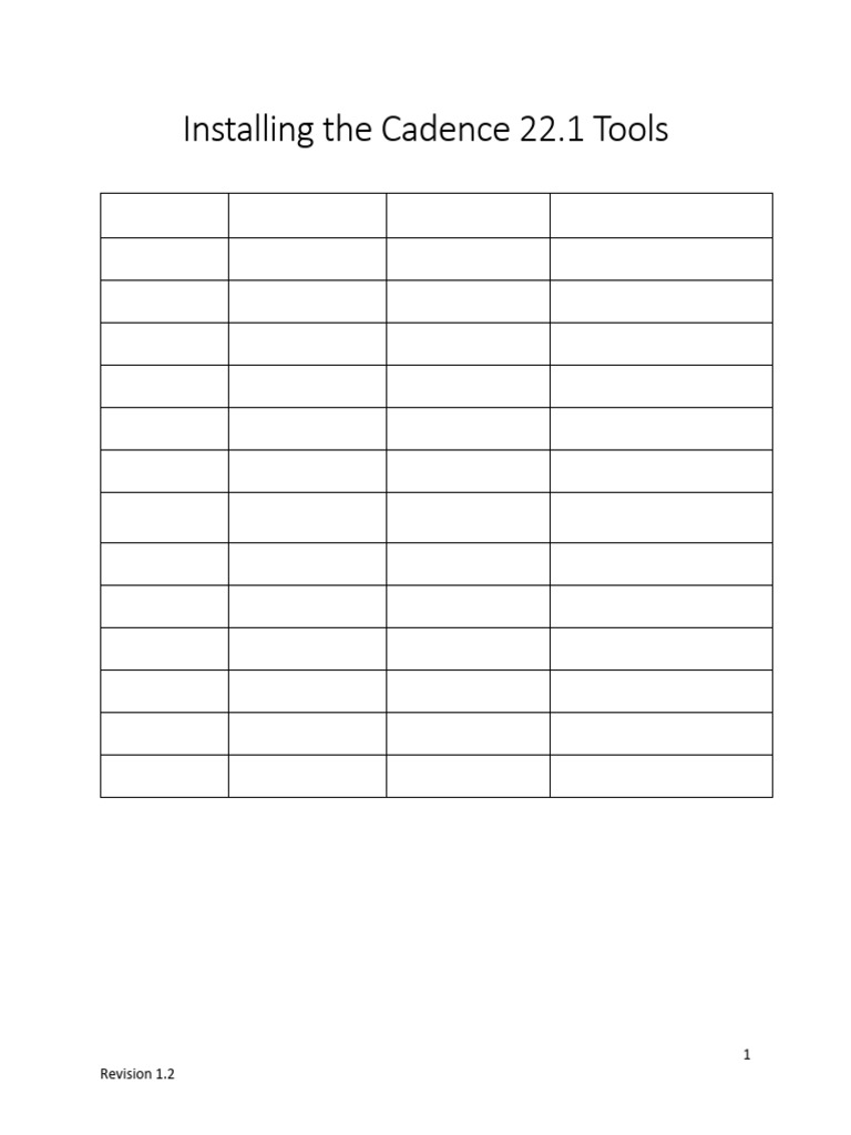 Cadence 22.1 Install Directions | PDF | Installation (Computer Programs) | Zip (File Format)