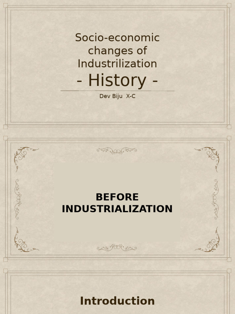 SST - Project 2 - Industrialization | PDF | Industrialisation | Factory